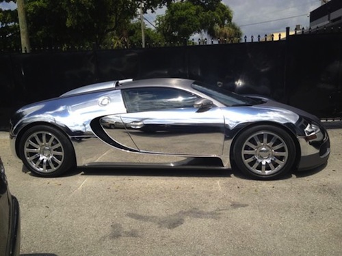 Rapper Flo Rida wraps Bugatti Veyron in chrome, then gets pulled over ...